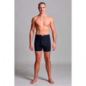 CUI Men's Navy Ostomy Twin Pocket Trunks - MedicalSupplies.co.uk